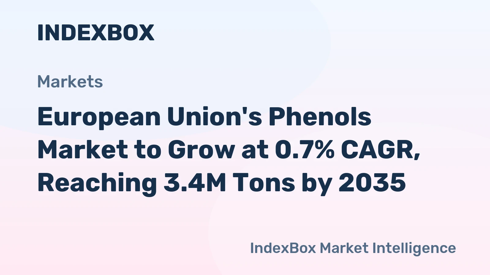 European Union's Phenols Market to Grow at 0.7% CAGR, Reaching 3.4M Tons by 2035