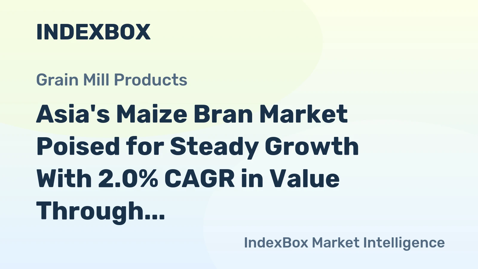 Asia's Maize Bran Market Poised for Steady Growth With 2.0% CAGR in Value Through 2035