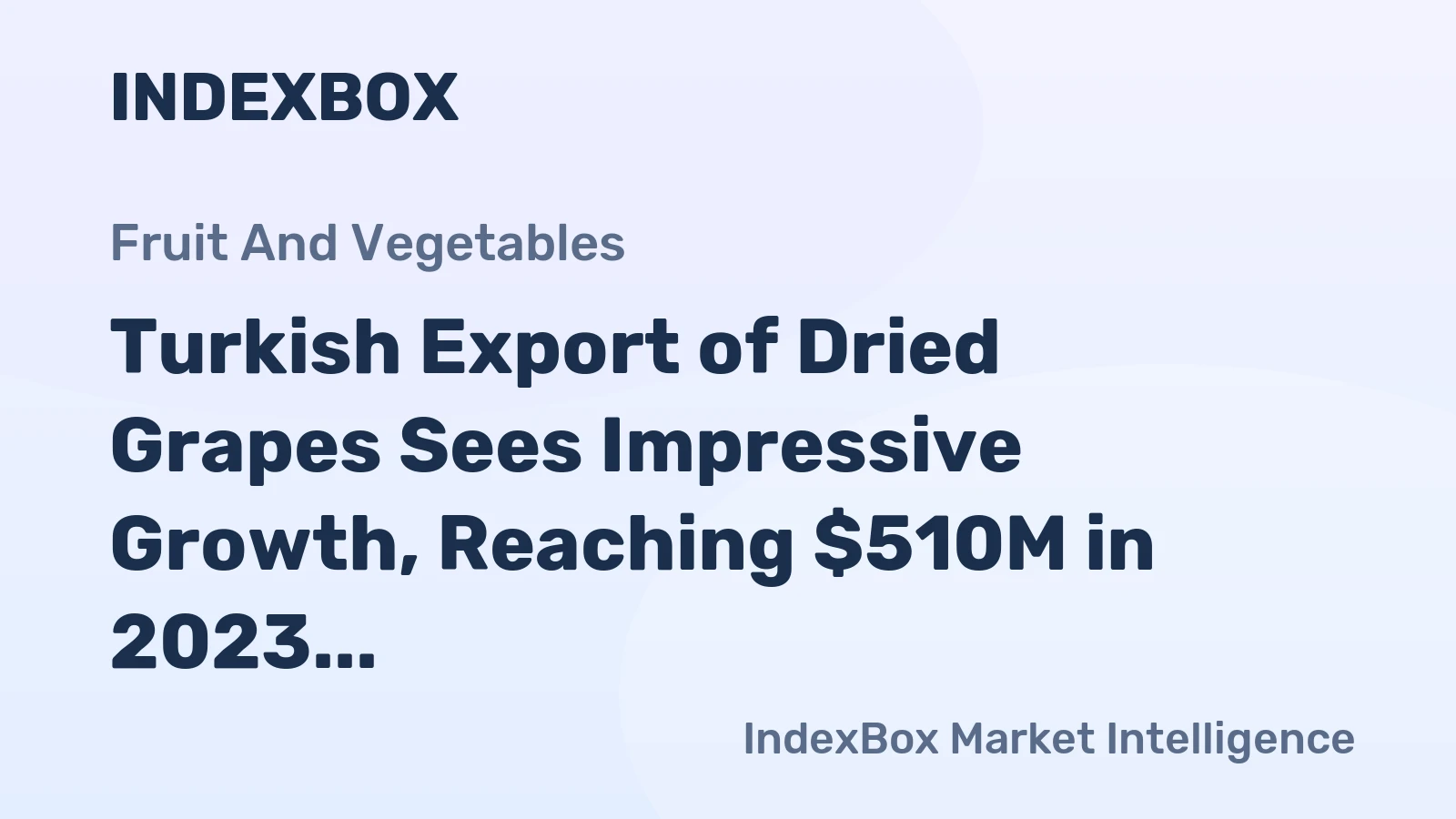 Turkish Export of Dried Grapes Sees Impressive Growth, Reaching $510M in 2023