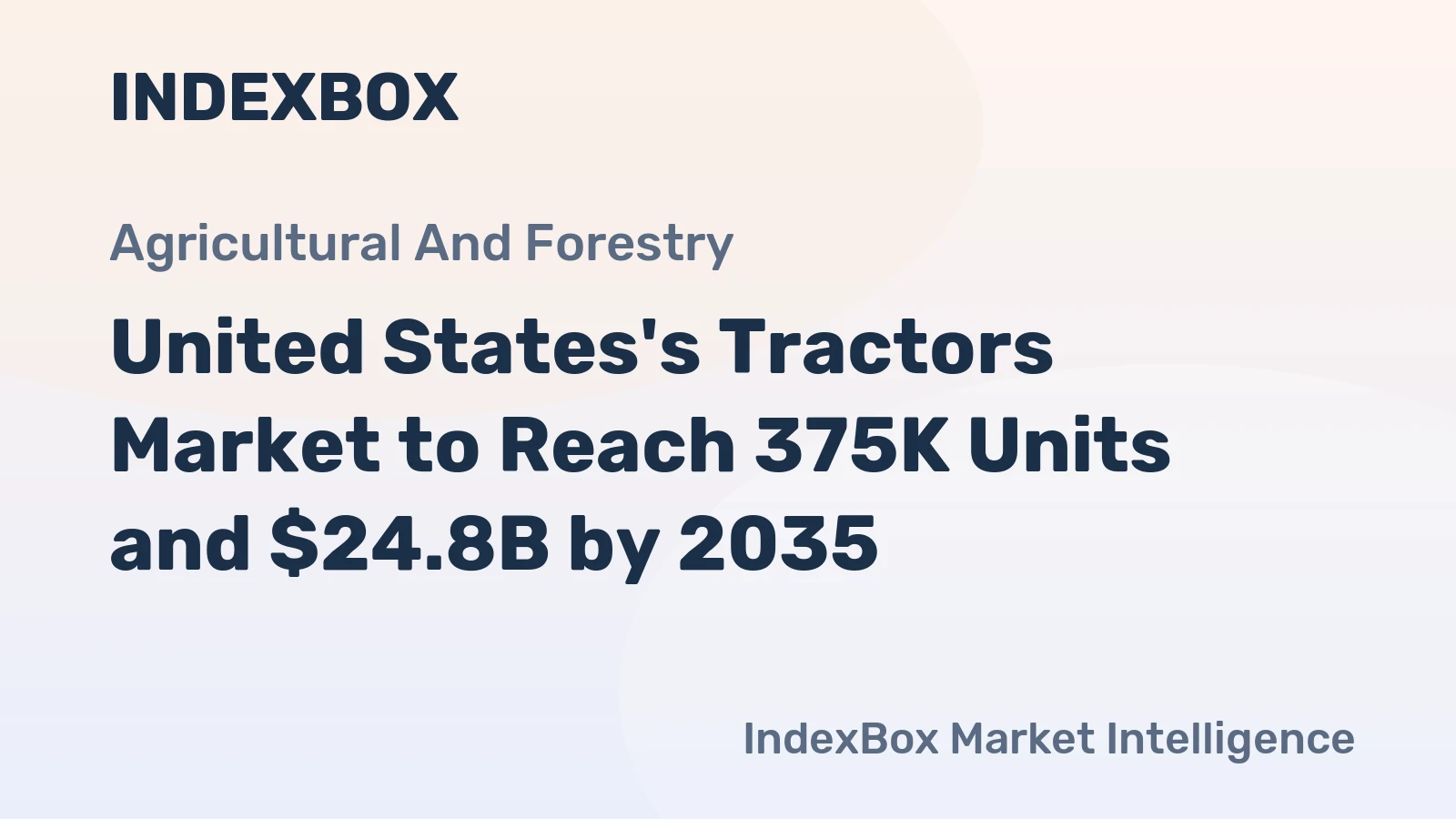 United States's Tractors Market to Reach 375K Units and $24.8B by 2035