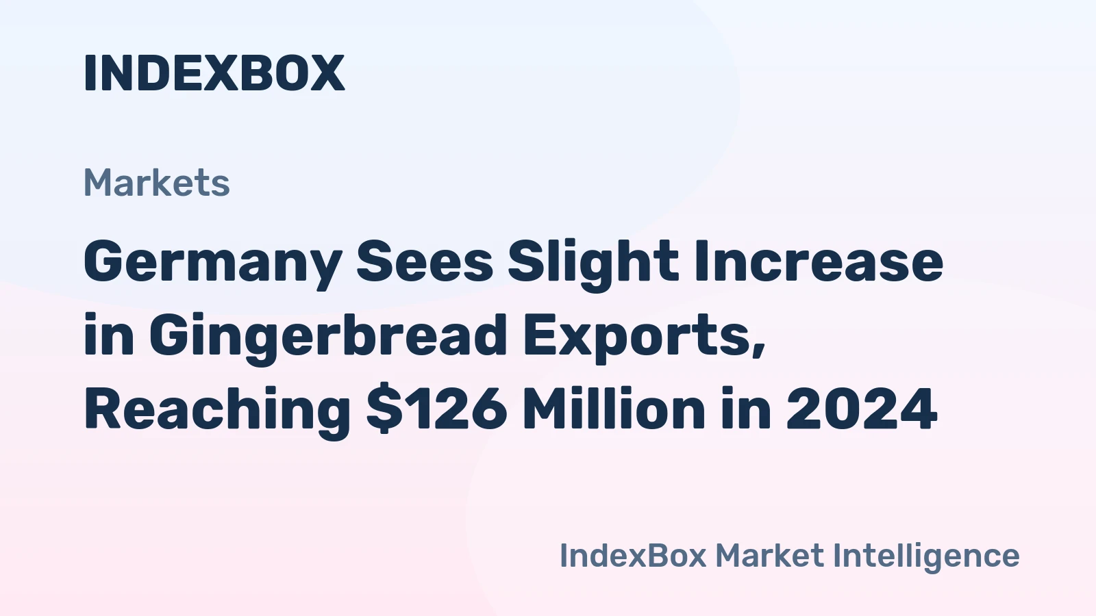 Germany Sees Slight Increase in Gingerbread Exports, Reaching $126 Million in 2024