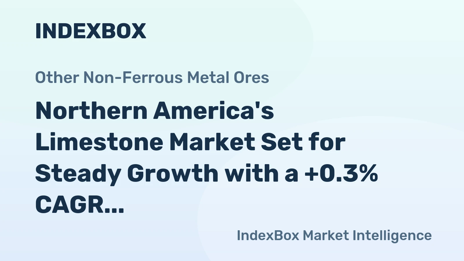 Northern America's Limestone Market Set for Steady Growth with a +0.3% CAGR Through 2035