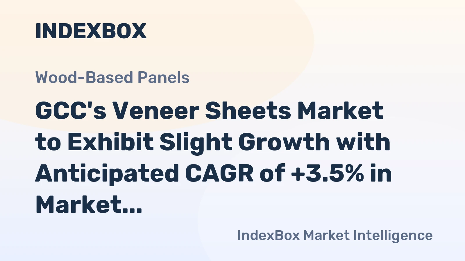 GCC's Veneer Sheets Market to Exhibit Slight Growth with Anticipated CAGR of +3.5% in Market Value from 2024 to 2035