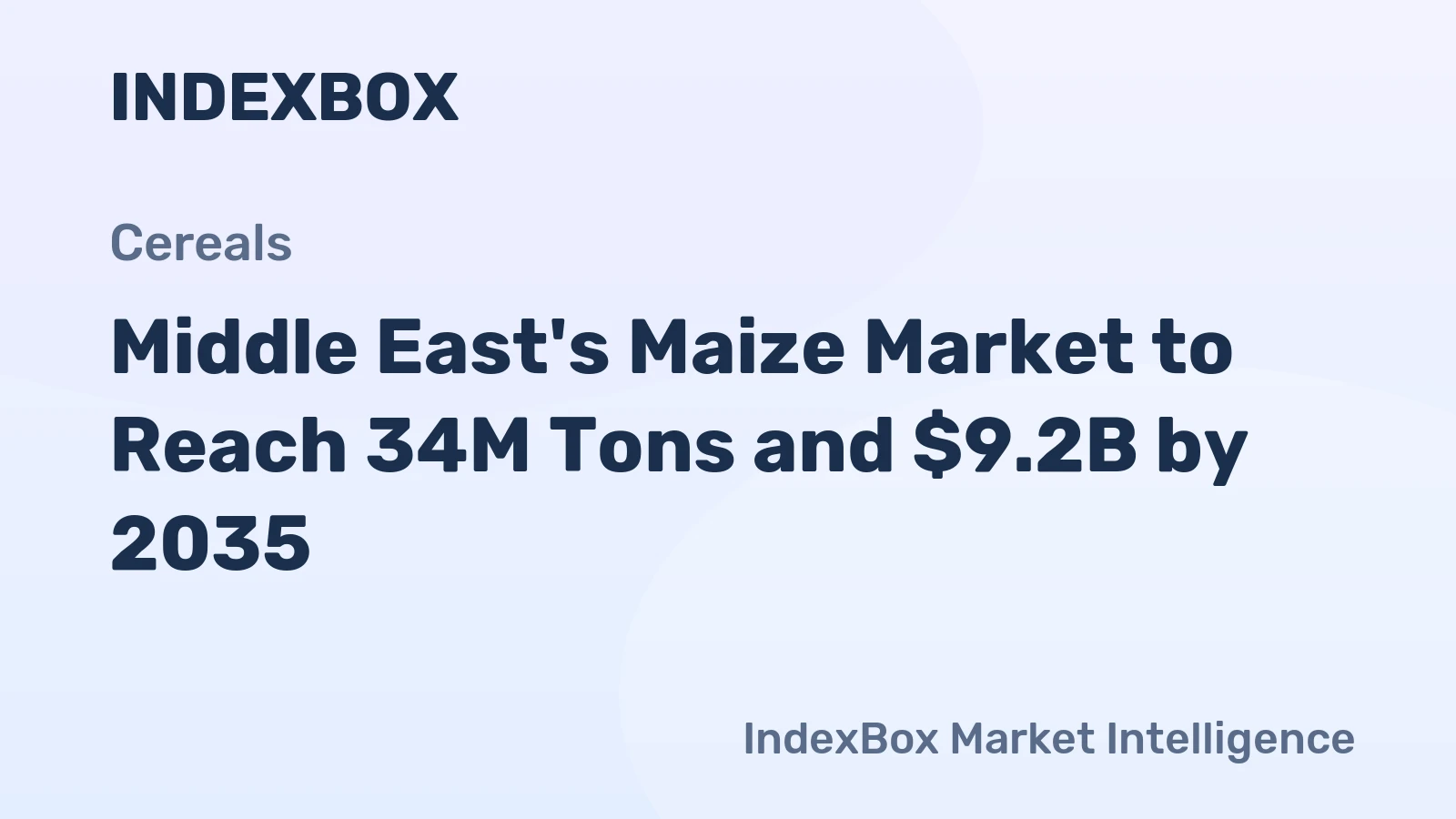 Middle East's Maize Market to Reach 34M Tons and $9.2B by 2035