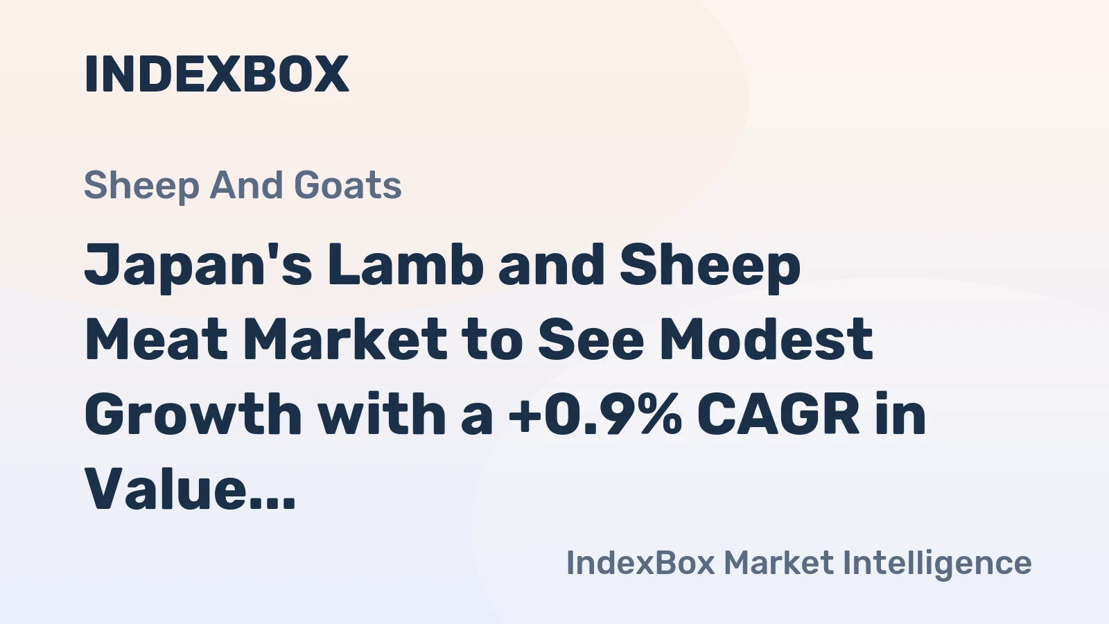 Japan's Lamb and Sheep Meat Market to See Modest Growth with a +0.9% CAGR in Value