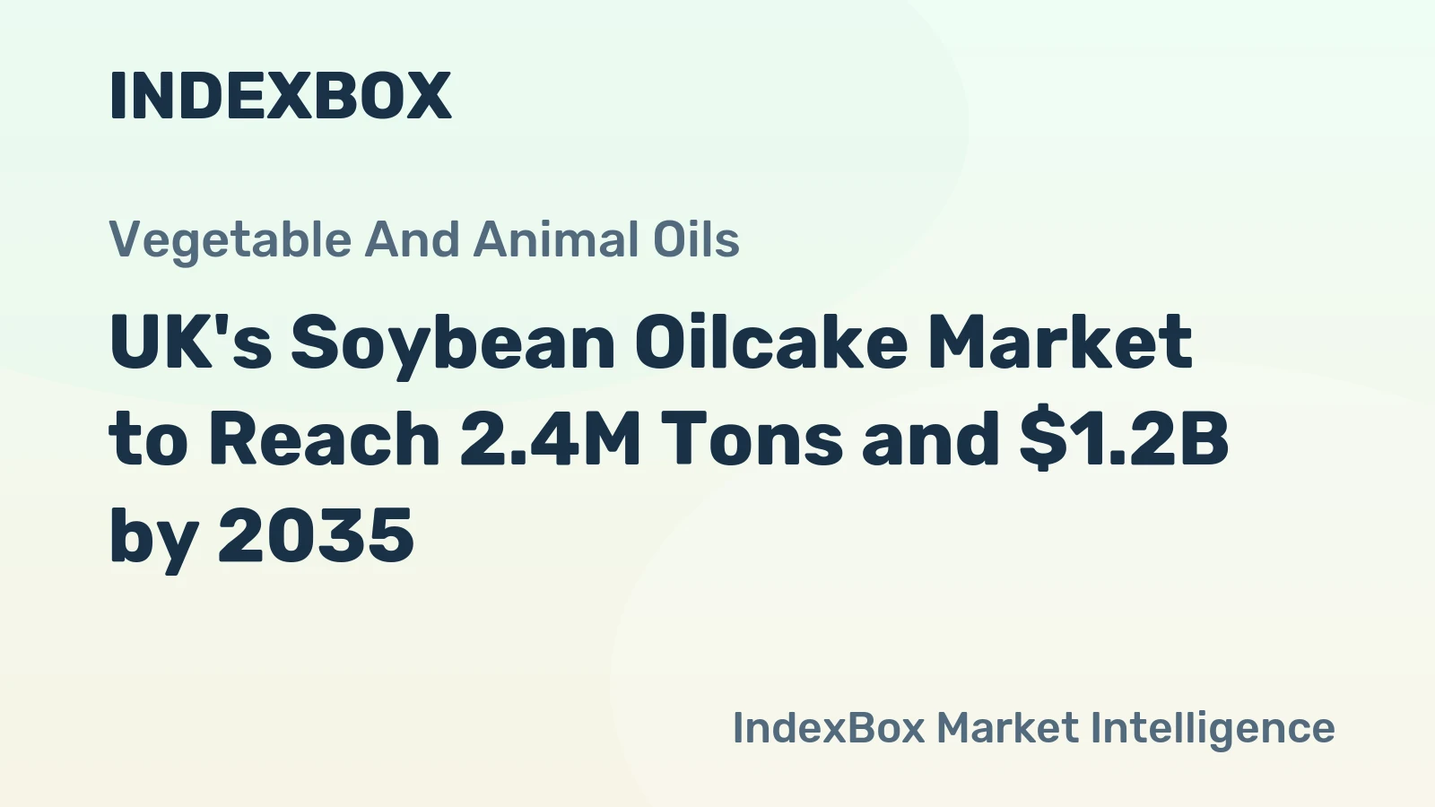UK's Soybean Oilcake Market to Reach 2.4M Tons and $1.2B by 2035