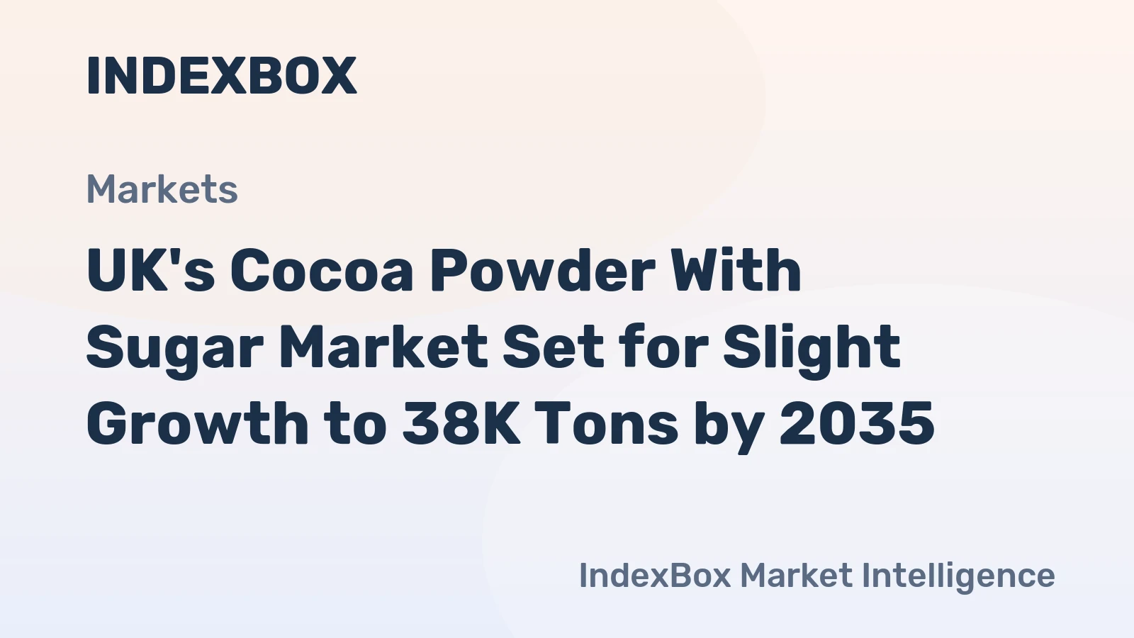 UK's Cocoa Powder With Sugar Market Set for Slight Growth to 38K Tons by 2035