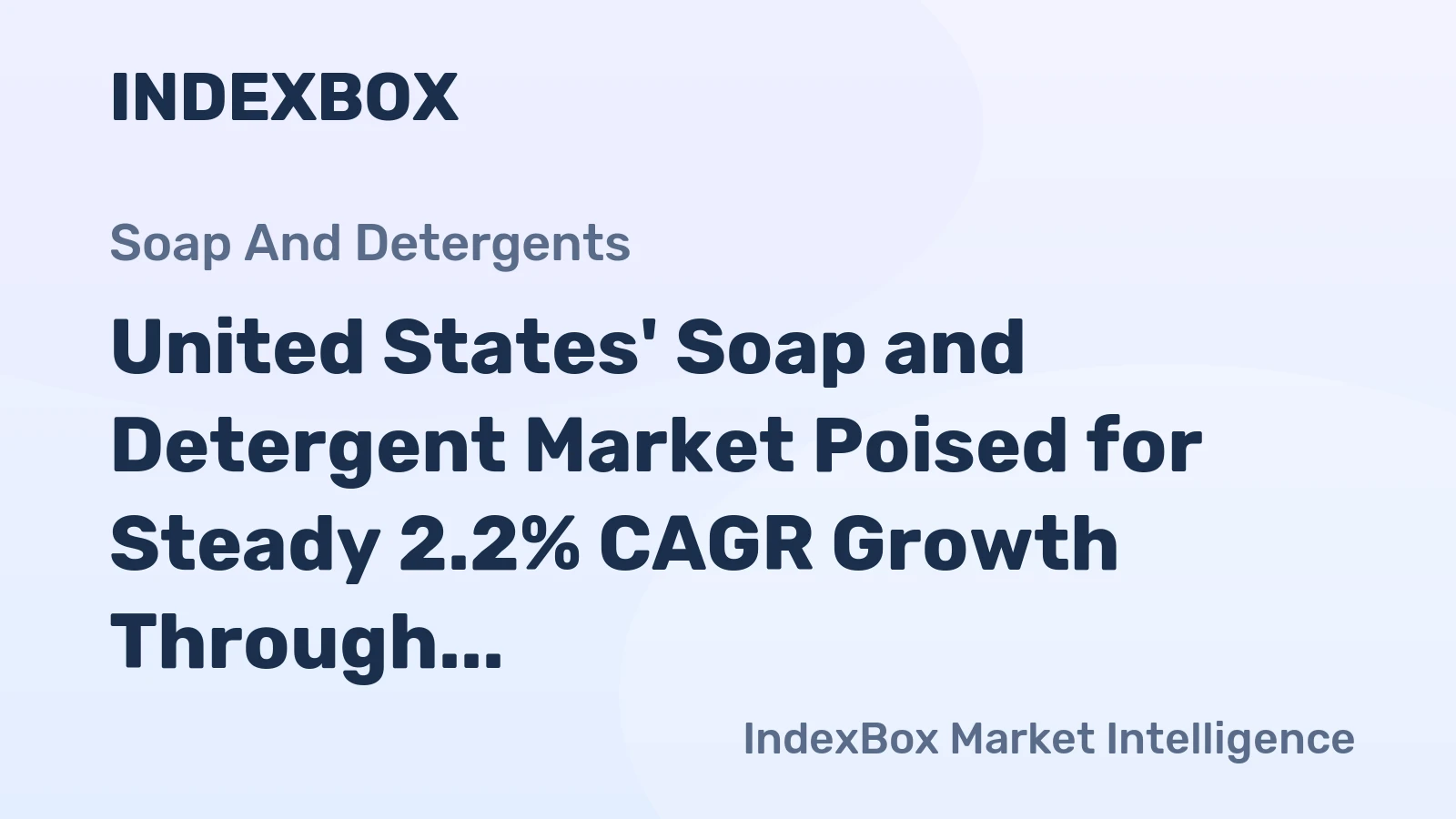 United States' Soap and Detergent Market Poised for Steady 2.2% CAGR Growth Through 2035
