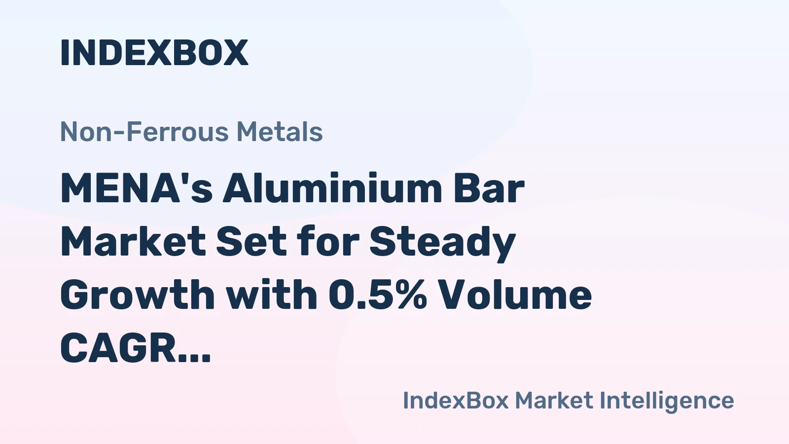 MENA's Aluminium Bar Market Set for Steady Growth with 0.5% Volume CAGR Through 2035