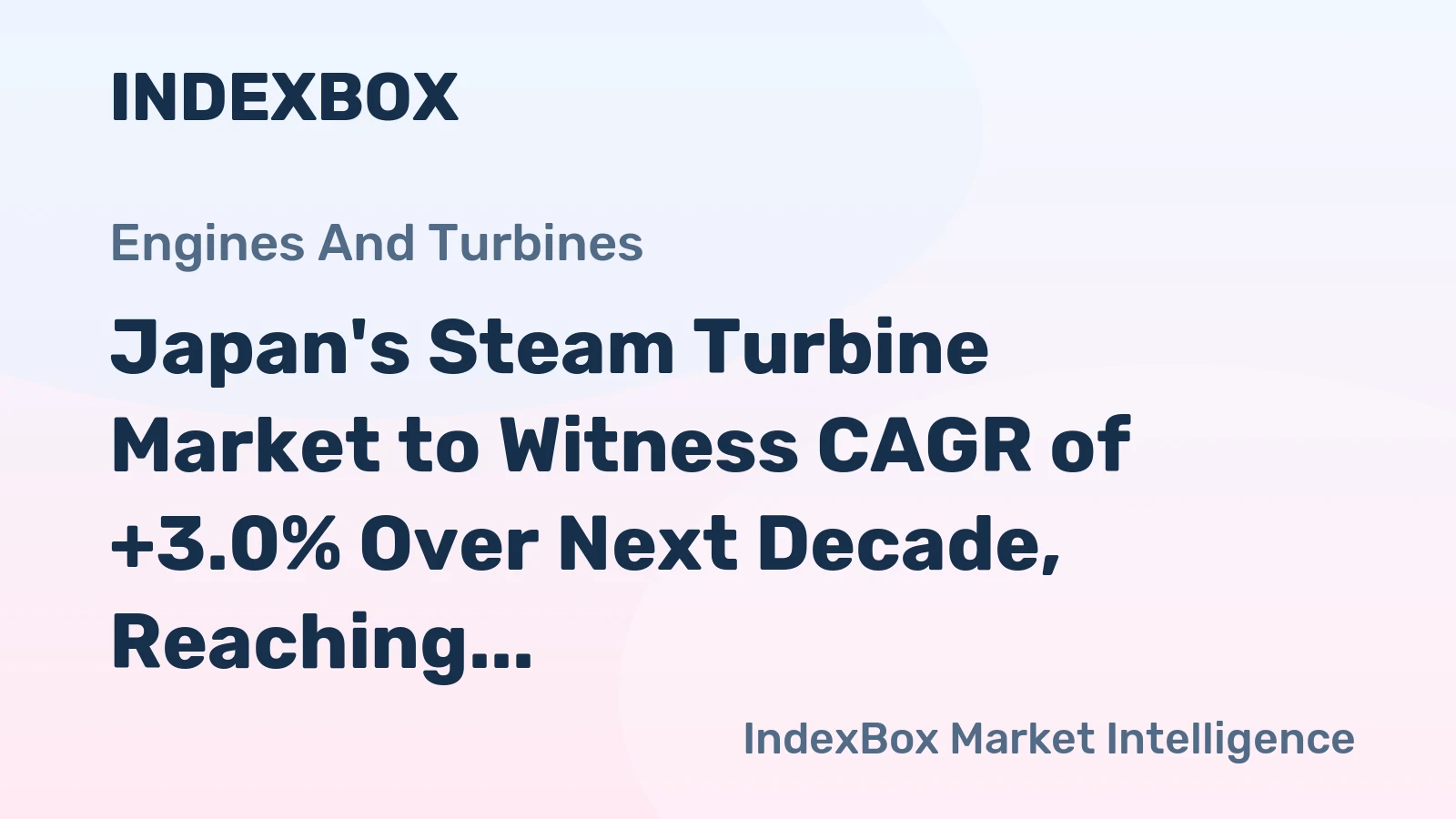 Japan's Steam Turbine Market to Witness CAGR of +3.0% Over Next Decade, Reaching $10B by 2035