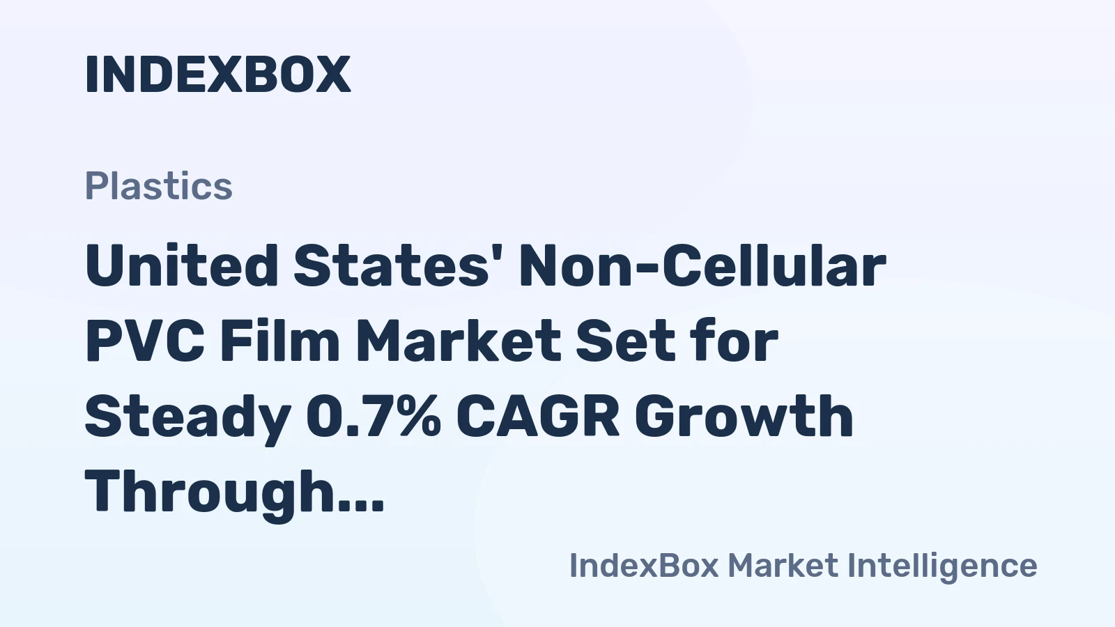 United States' Non-Cellular PVC Film Market Set for Steady 0.7% CAGR Growth Through 2035