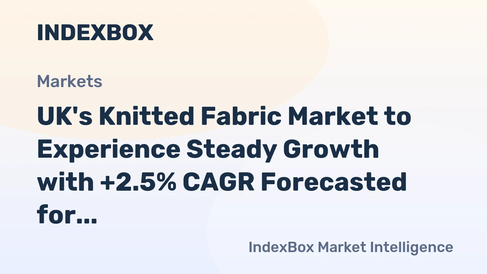 UK's Knitted Fabric Market to Experience Steady Growth with +2.5% CAGR Forecasted for 2024-2035