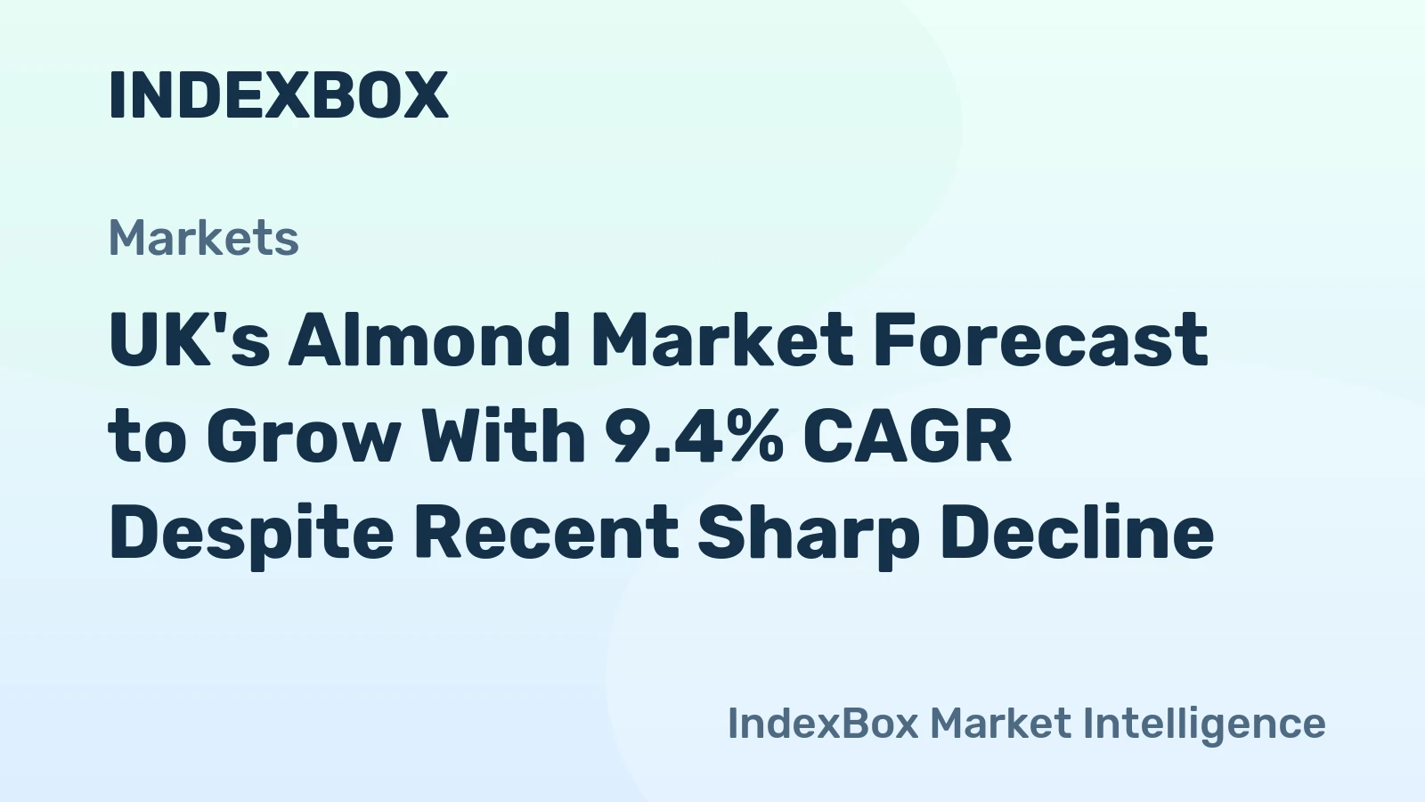 UK's Almond Market Forecast to Grow With 9.4% CAGR Despite Recent Sharp Decline