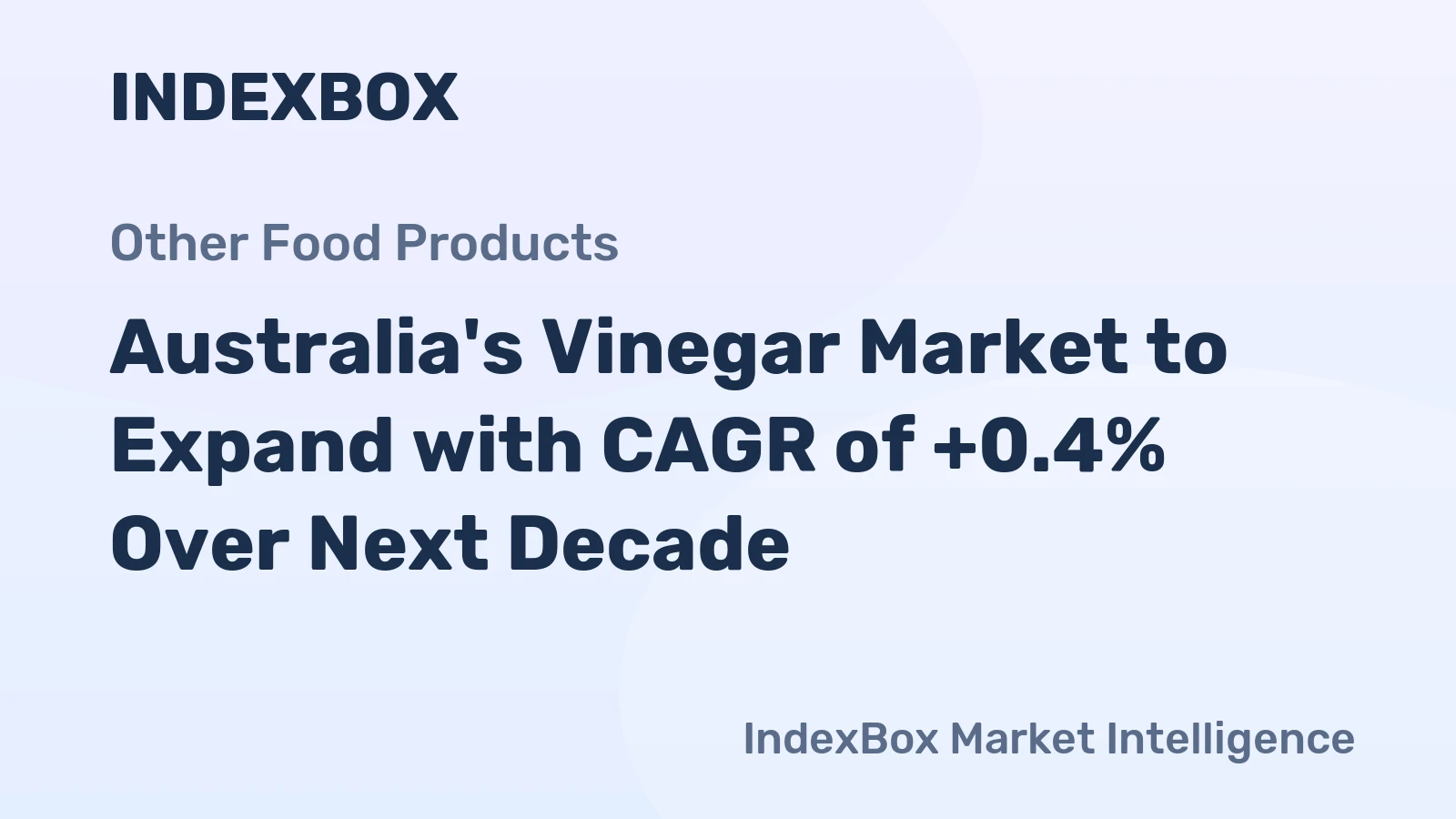 Australia's Vinegar Market to Expand with CAGR of +0.4% Over Next Decade