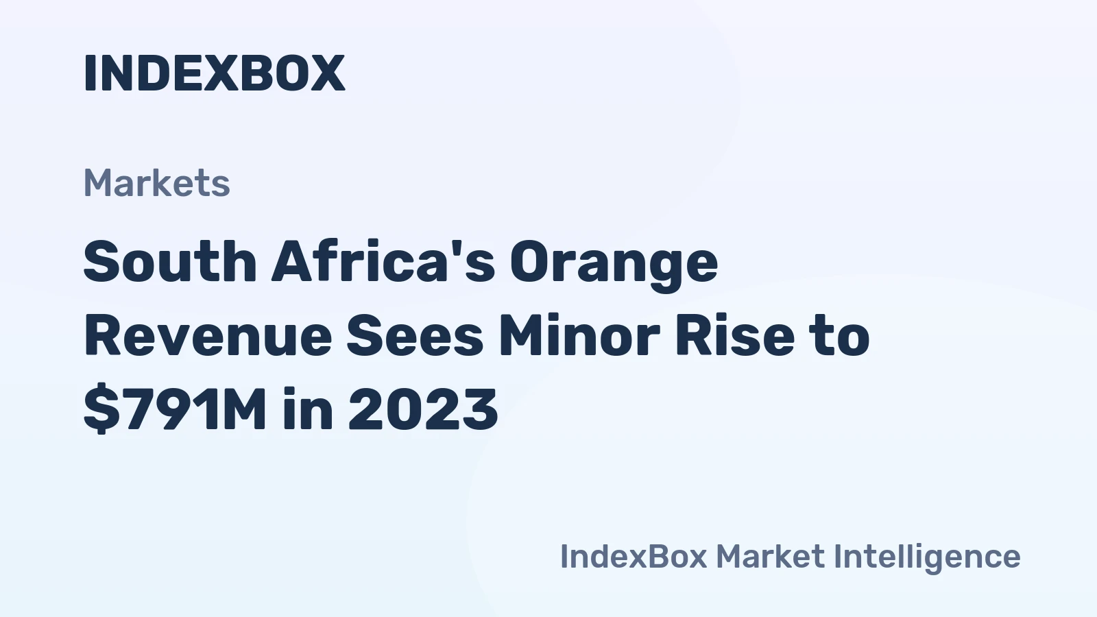 South Africa's Orange Revenue Sees Minor Rise to $791M in 2023