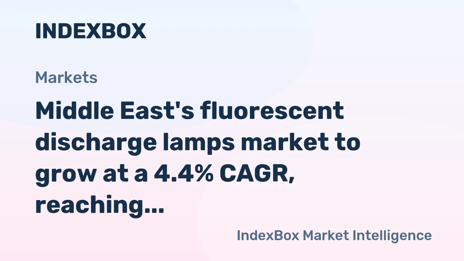 Middle East's fluorescent discharge lamps market to grow at a 4.4% CAGR, reaching $80M by 2035 on rising demand.