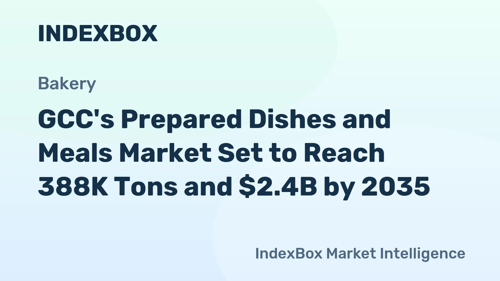 GCC's Prepared Dishes and Meals Market Set to Reach 388K Tons and $2.4B by 2035