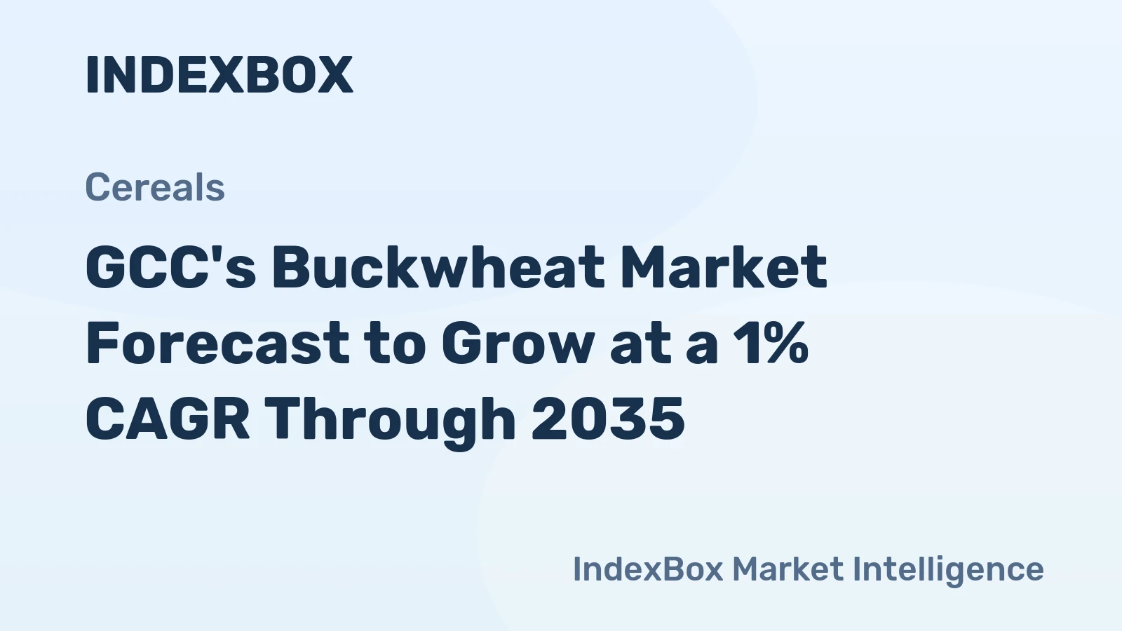 GCC's Buckwheat Market Forecast to Grow at a 1% CAGR Through 2035