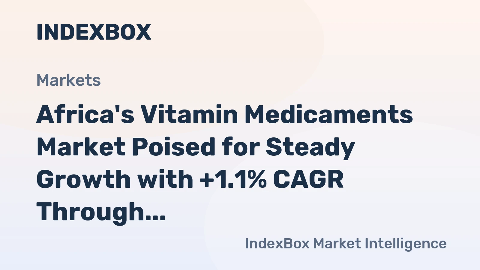 Africa's Vitamin Medicaments Market Poised for Steady Growth with +1.1% CAGR Through 2035