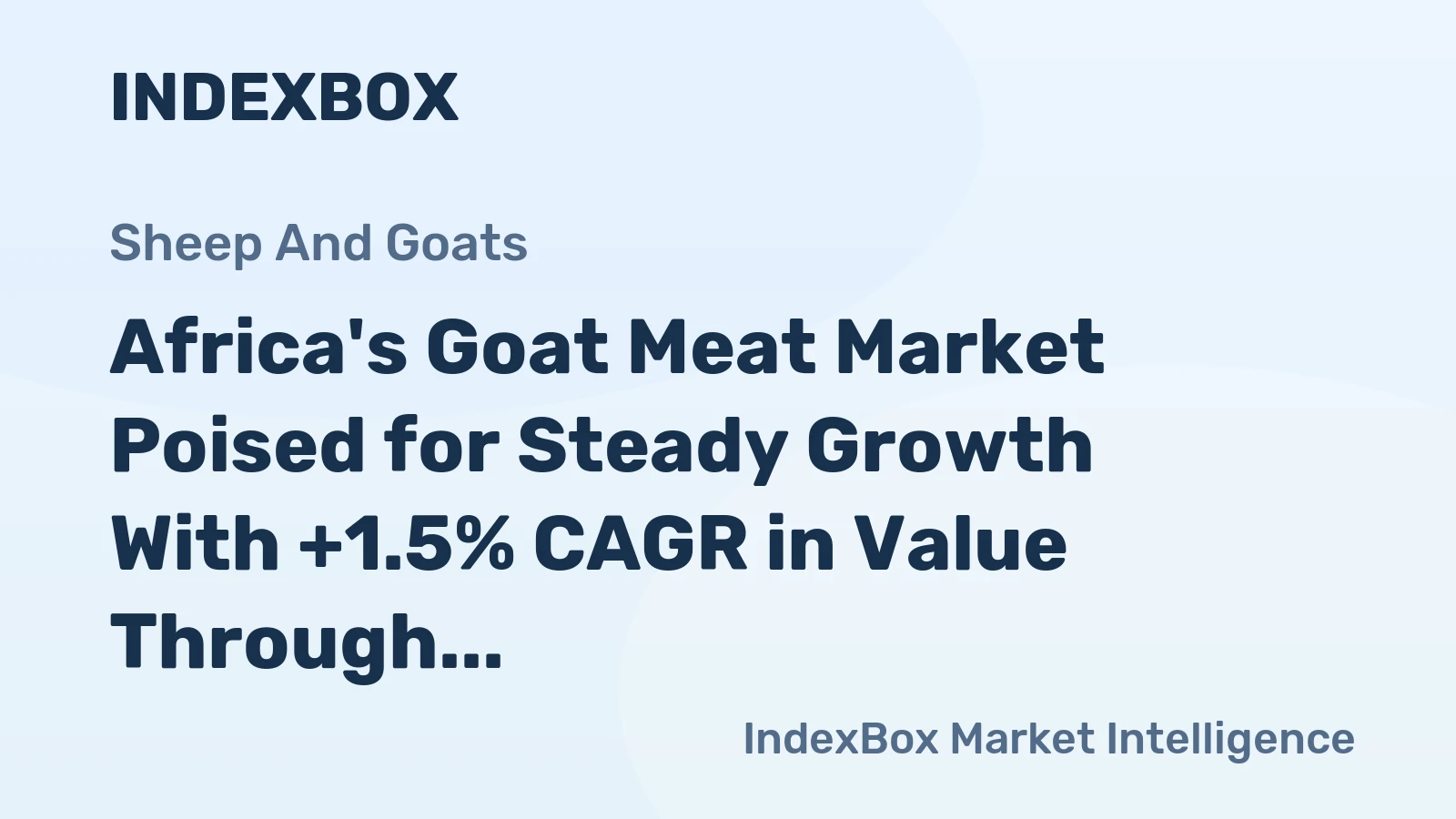 Africa's Goat Meat Market Poised for Steady Growth With +1.5% CAGR in Value Through 2035
