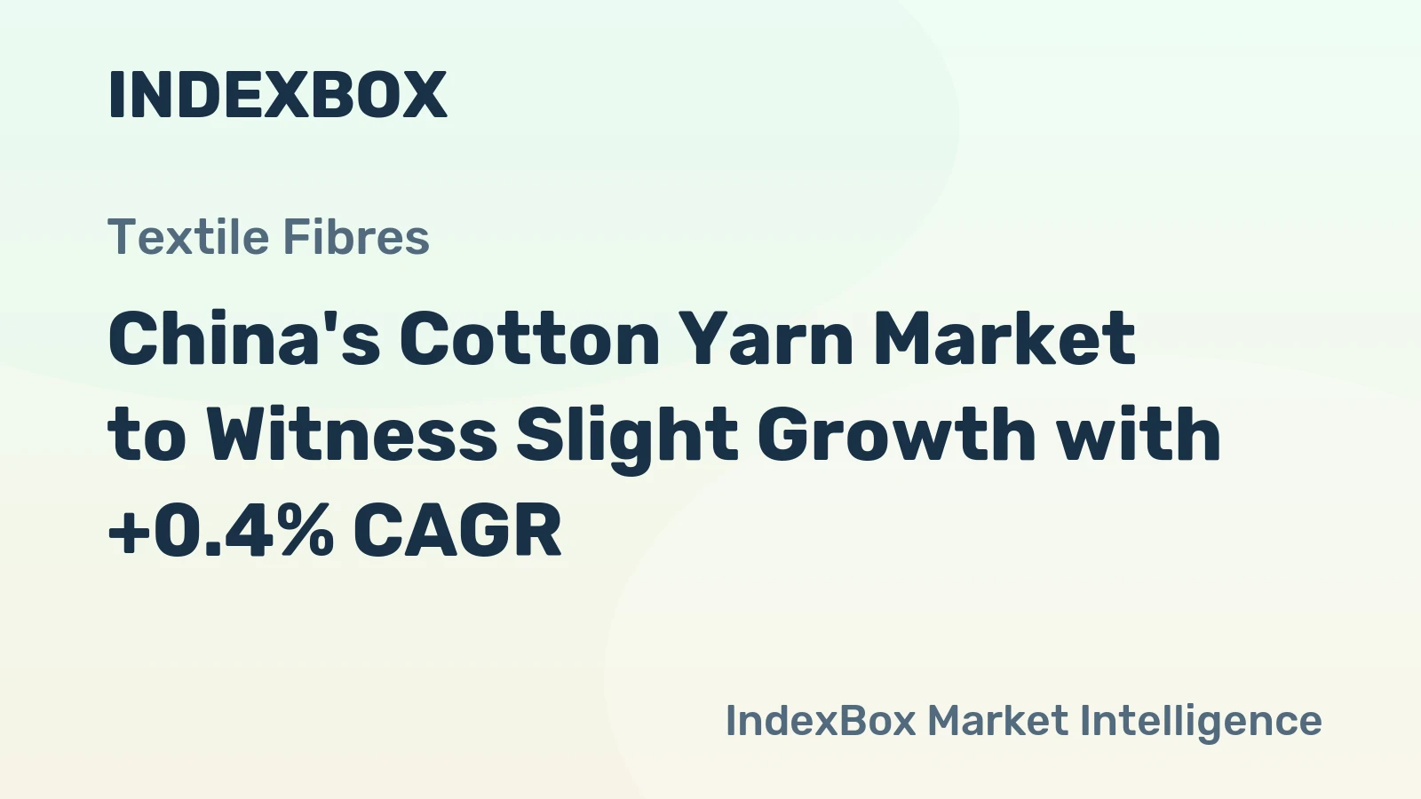 China's Cotton Yarn Market to Witness Slight Growth with +0.4% CAGR