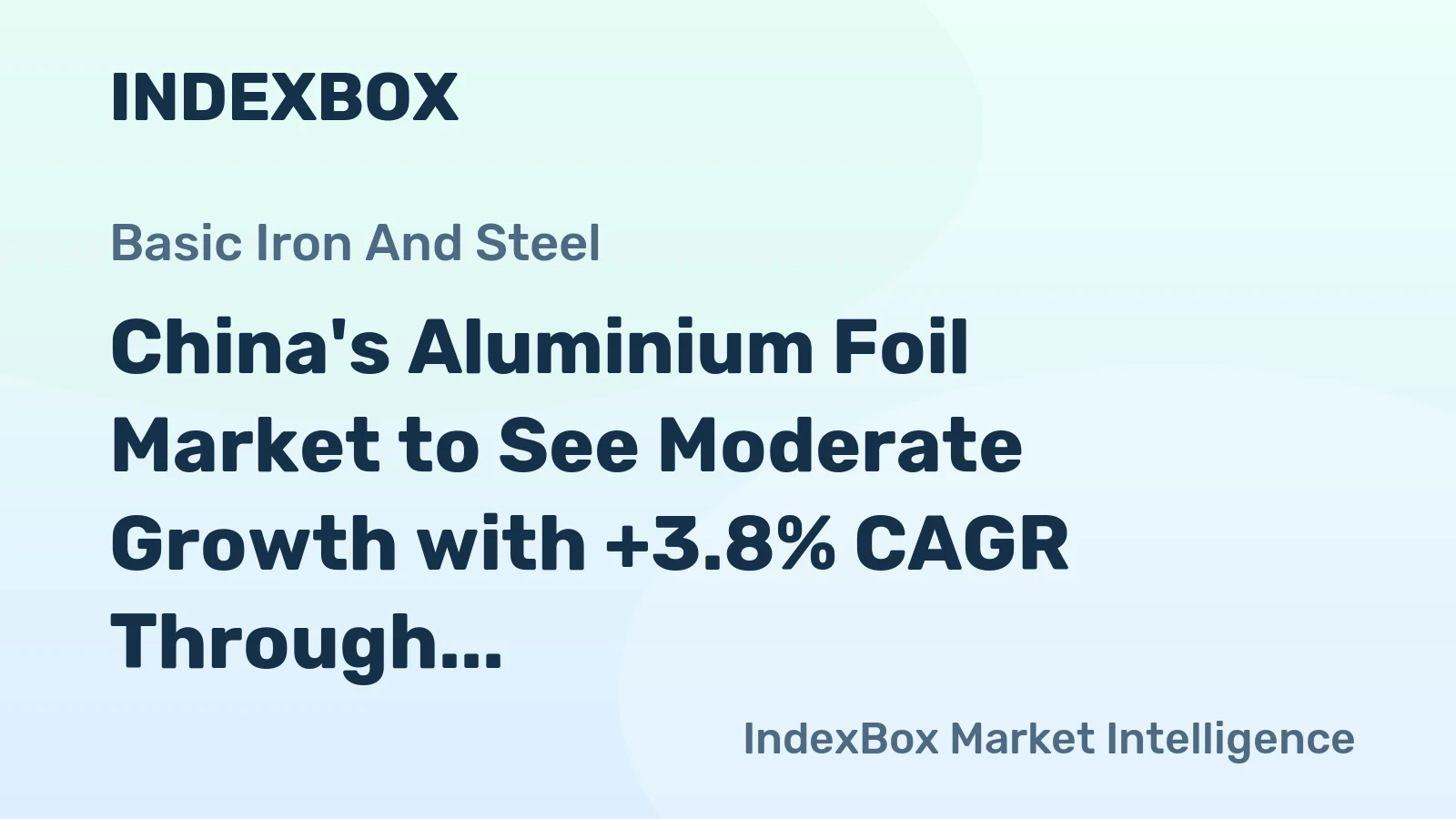 China's Aluminium Foil Market to See Moderate Growth with +3.8% CAGR Through 2035