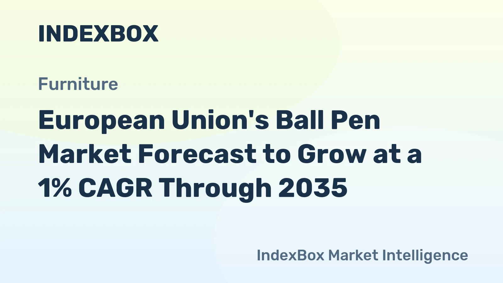 European Union's Ball Pen Market Forecast to Grow at a 1% CAGR Through 2035