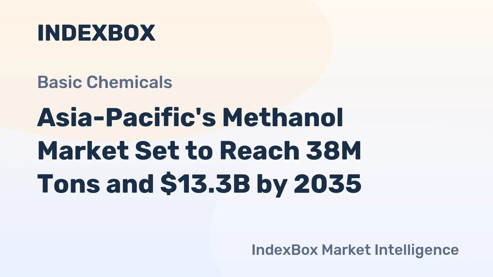 Asia-Pacific's Methanol Market Set to Reach 38M Tons and $13.3B by 2035