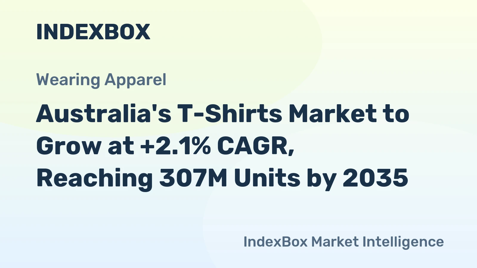 Australia's T-Shirts Market to Grow at +2.1% CAGR, Reaching 307M Units by 2035