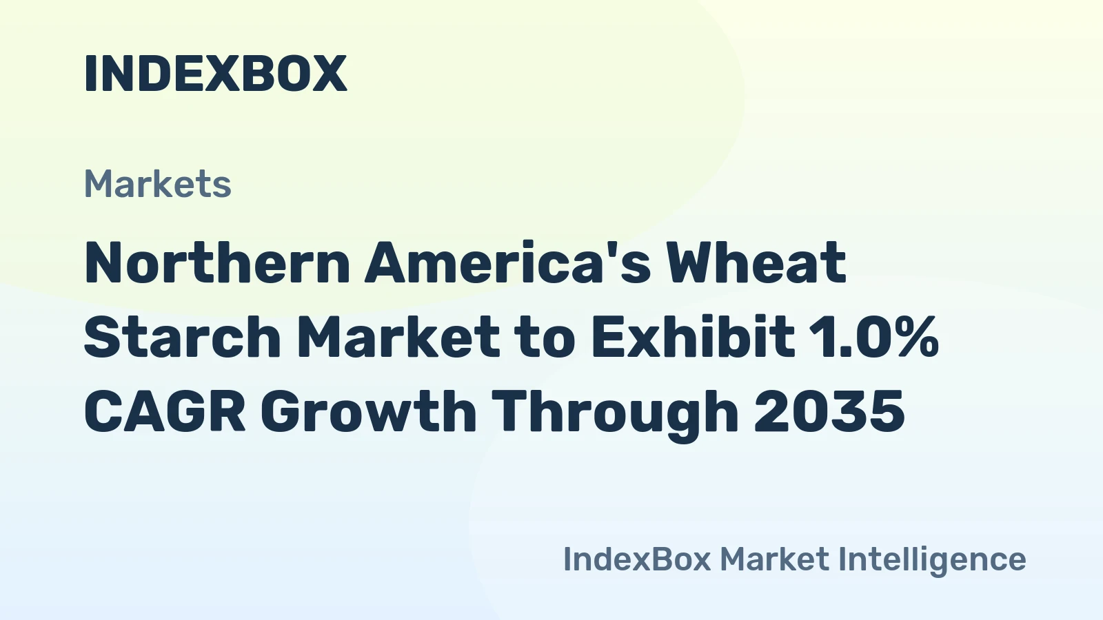 Northern America's Wheat Starch Market to Exhibit 1.0% CAGR Growth Through 2035