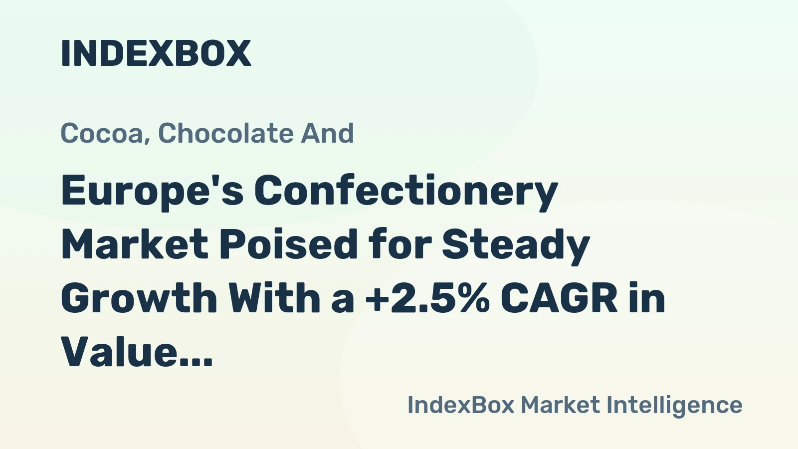 Europe's Confectionery Market Poised for Steady Growth With a +2.5% CAGR in Value Through 2035