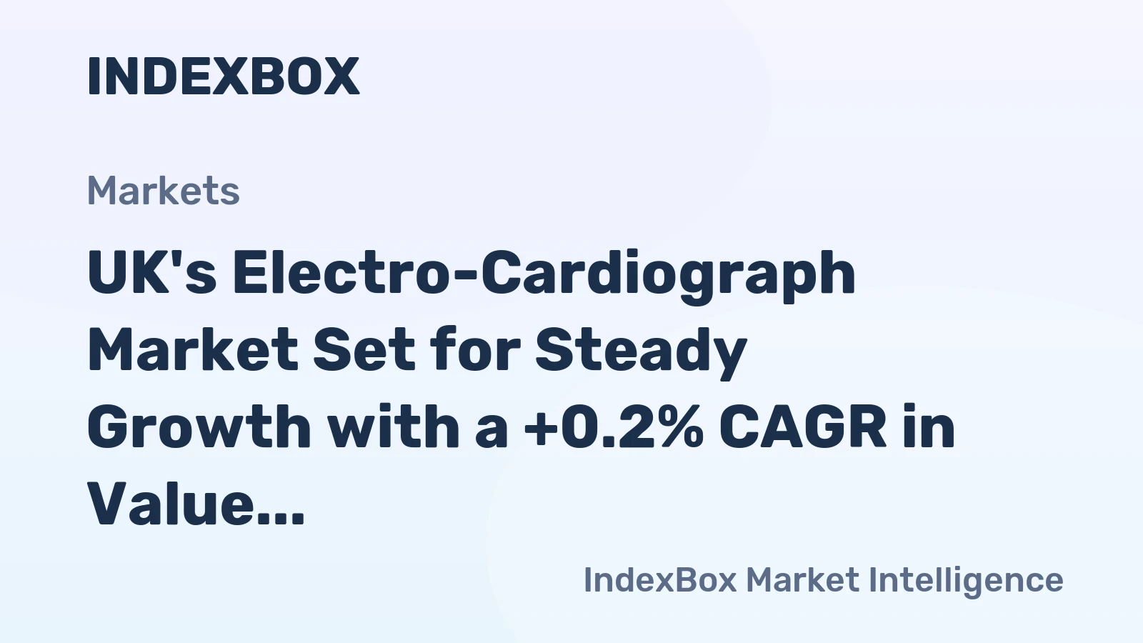 UK's Electro-Cardiograph Market Set for Steady Growth with a +0.2% CAGR in Value