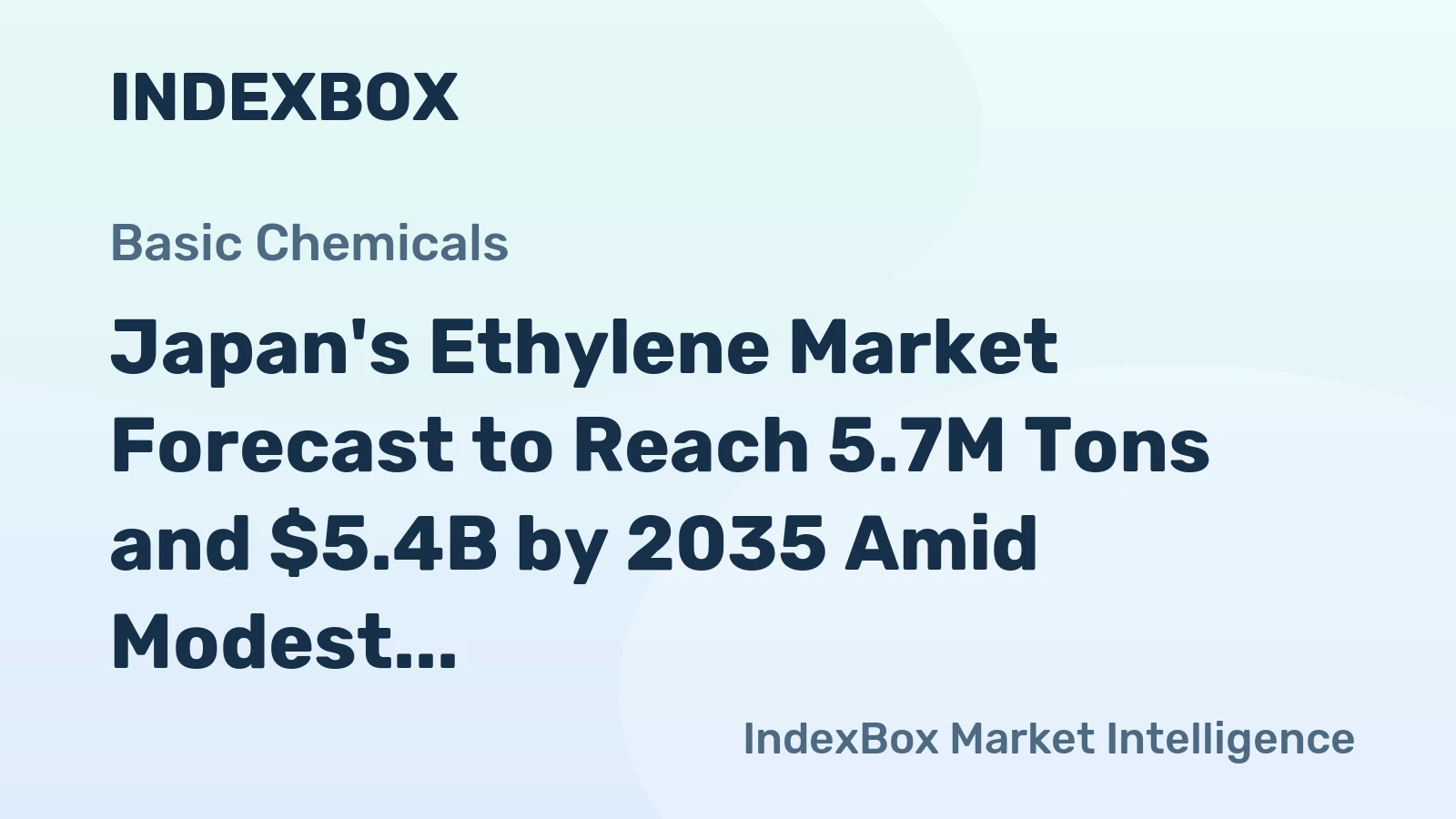 Japan's Ethylene Market Forecast to Reach 5.7M Tons and $5.4B by 2035 Amid Modest Growth