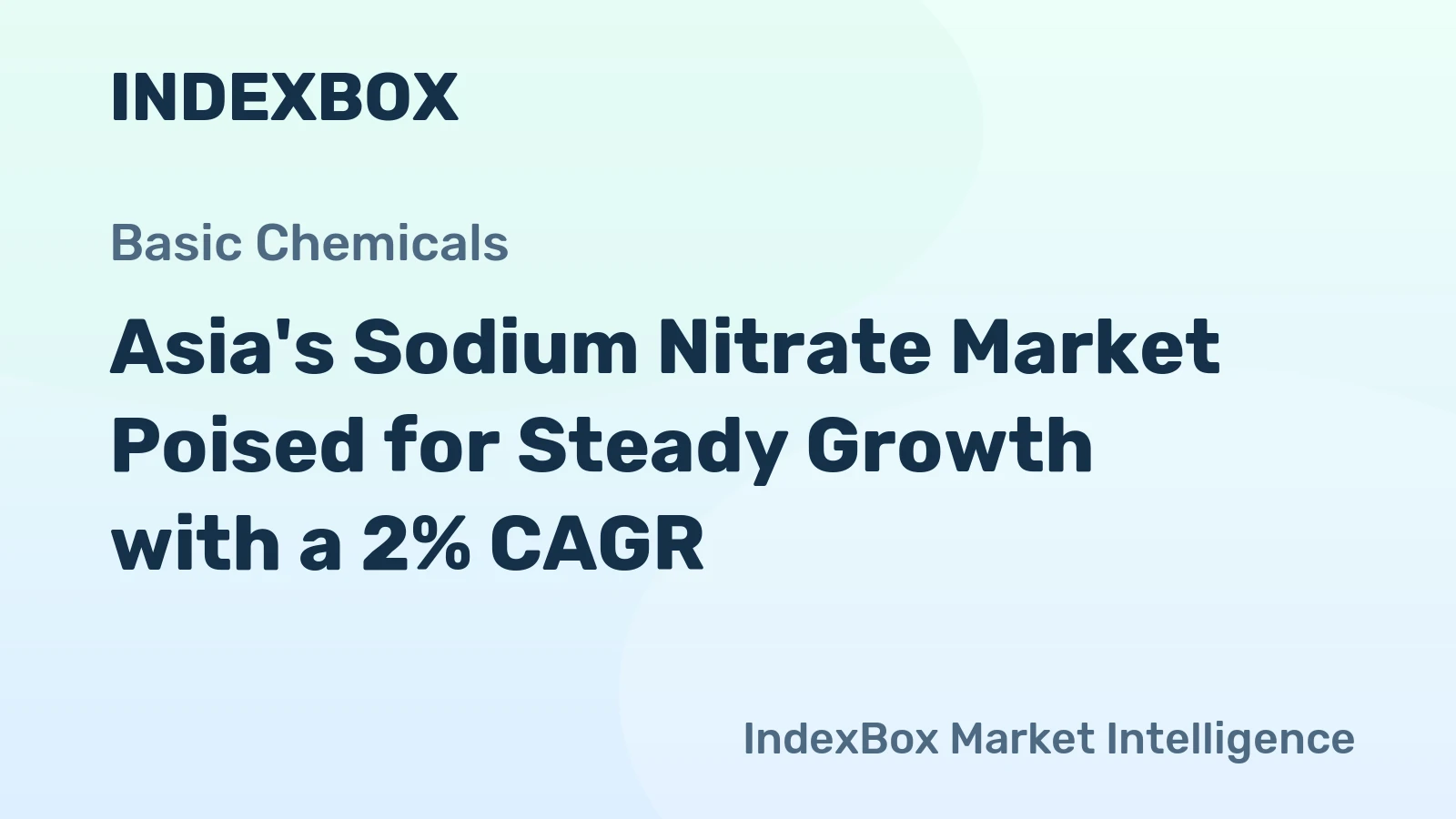 Asia's Sodium Nitrate Market Poised for Steady Growth with a 2% CAGR