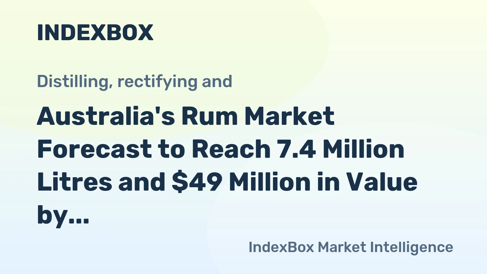 Australia's Rum Market Forecast to Reach 7.4 Million Litres and $49 Million in Value by 2035