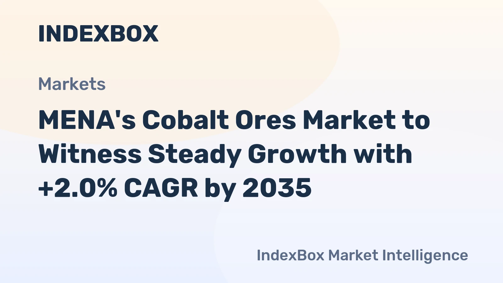 MENA's Cobalt Ores Market to Witness Steady Growth with +2.0% CAGR by 2035