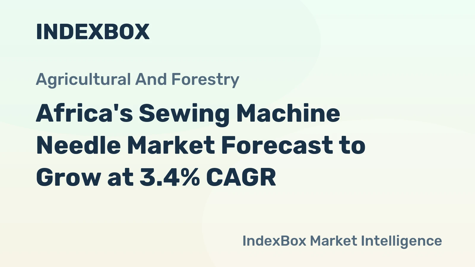 Africa's Sewing Machine Needle Market Forecast to Grow at 3.4% CAGR