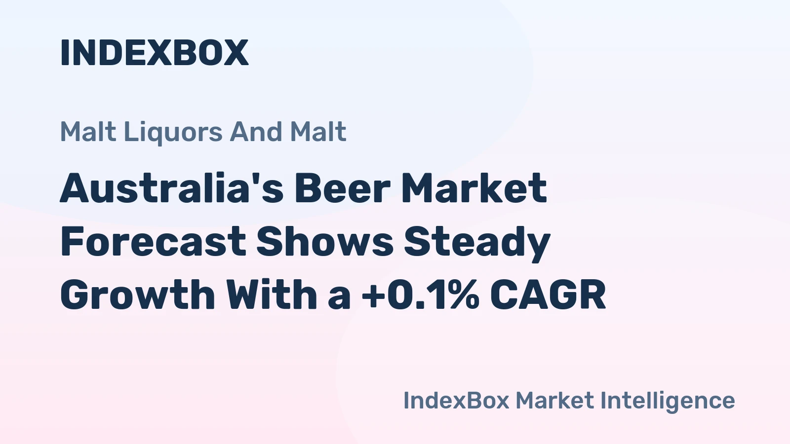 Australia's Beer Market Forecast Shows Steady Growth With a +0.1% CAGR
