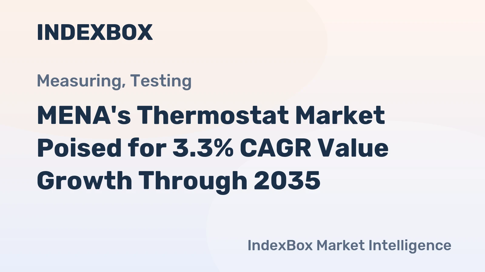 MENA's Thermostat Market Poised for 3.3% CAGR Value Growth Through 2035