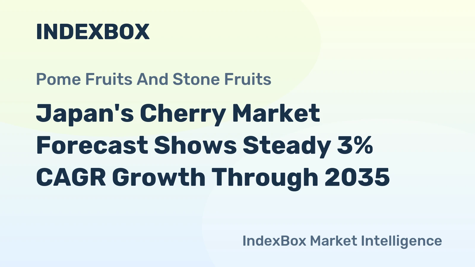 Japan's Cherry Market Forecast Shows Steady 3% CAGR Growth Through 2035