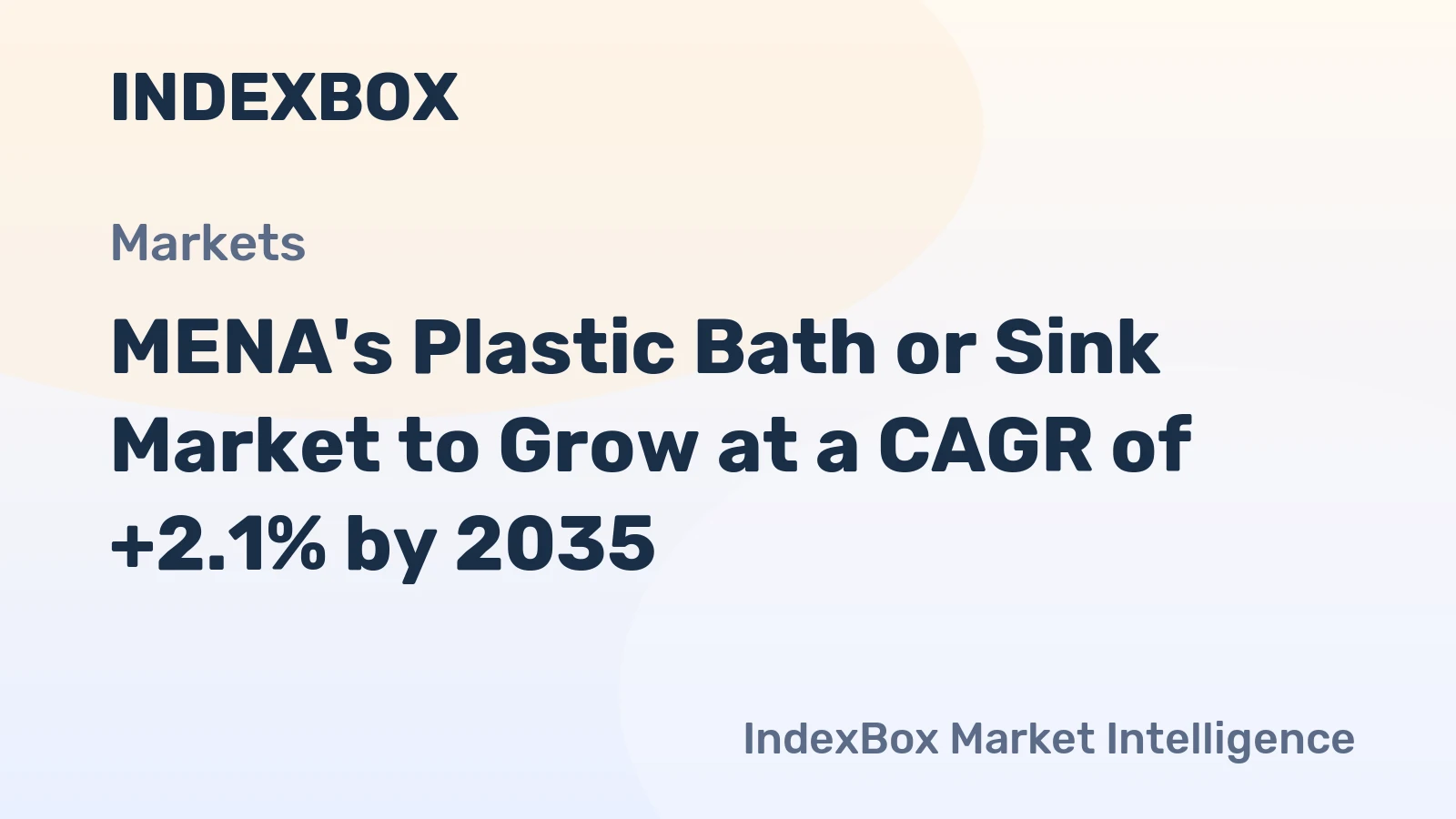 MENA's Plastic Bath or Sink Market to Grow at a CAGR of +2.1% by 2035