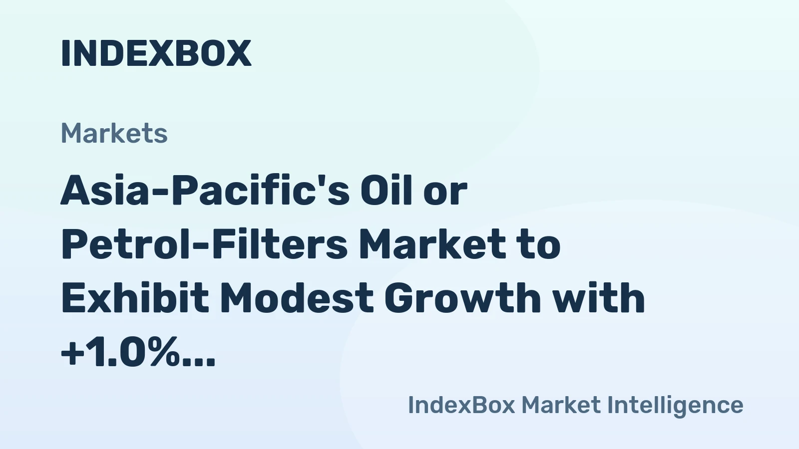 Asia-Pacific's Oil or Petrol-Filters Market to Exhibit Modest Growth with +1.0% CAGR from 2024 to 2035