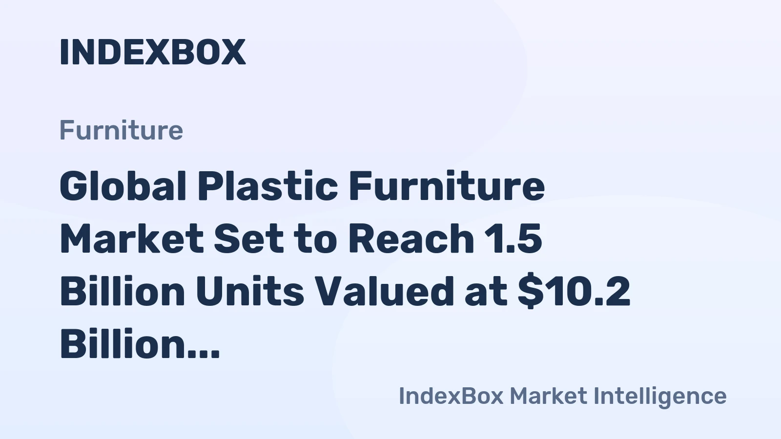 Global Plastic Furniture Market Set to Reach 1.5 Billion Units Valued at $10.2 Billion by 2035