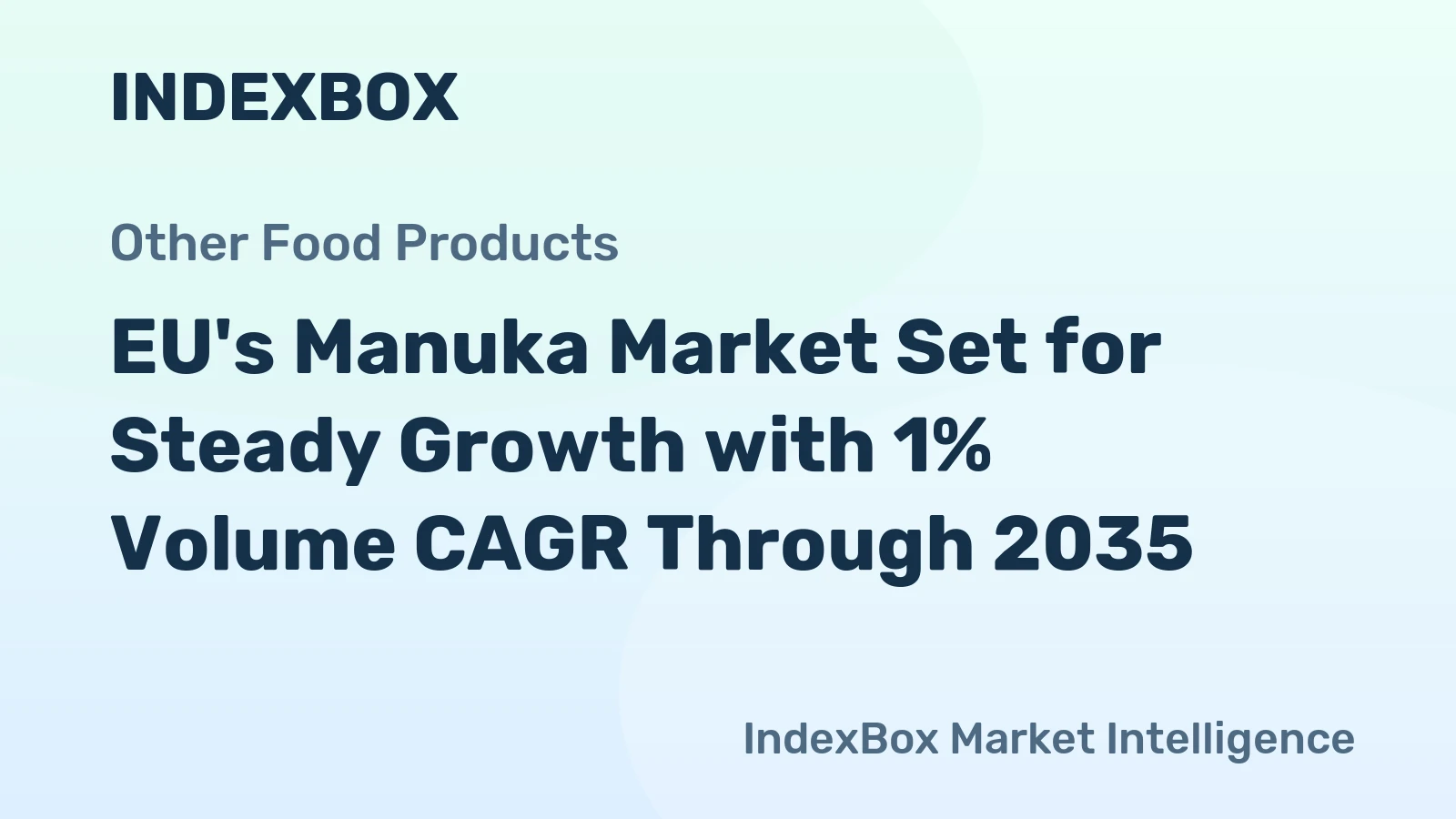 EU's Manuka Market Set for Steady Growth with 1% Volume CAGR Through 2035