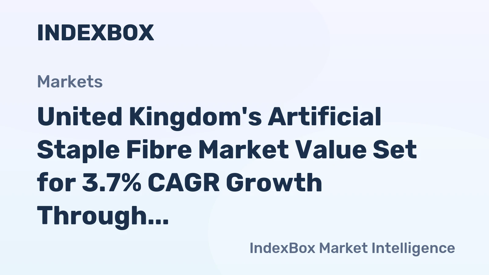 United Kingdom's Artificial Staple Fibre Market Value Set for 3.7% CAGR Growth Through 2035