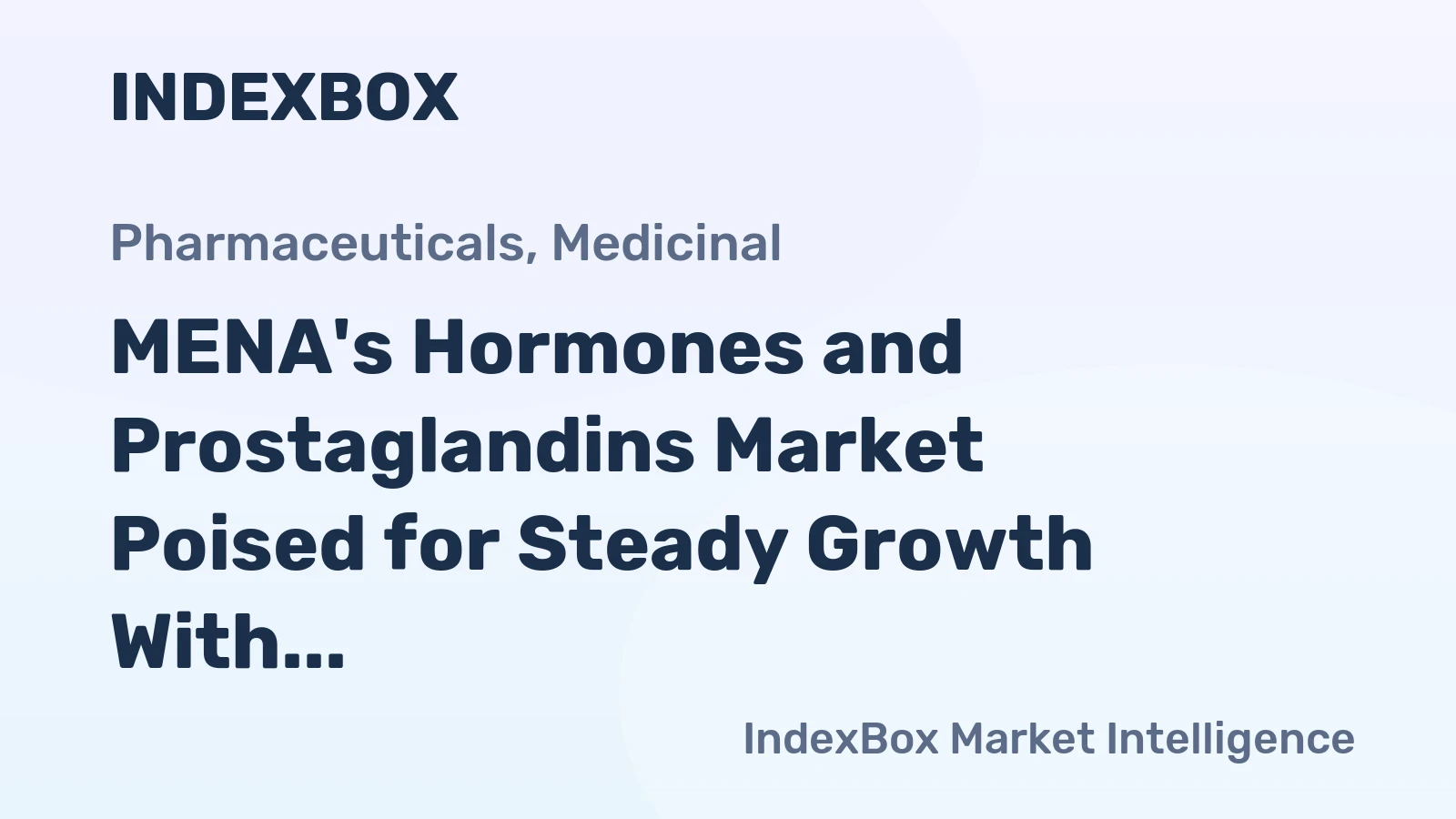 MENA's Hormones and Prostaglandins Market Poised for Steady Growth With a 5.3% CAGR in Value