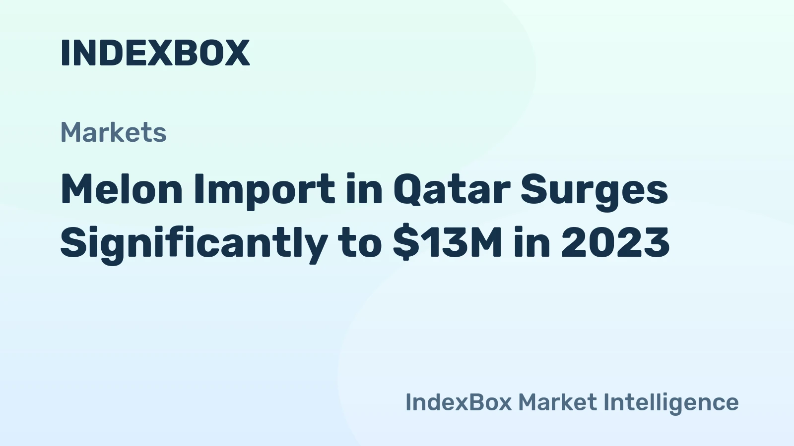 Melon Import in Qatar Surges Significantly to $13M in 2023