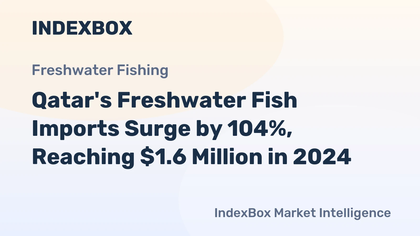 Qatar's Freshwater Fish Imports Surge by 104%, Reaching $1.6 Million in 2024