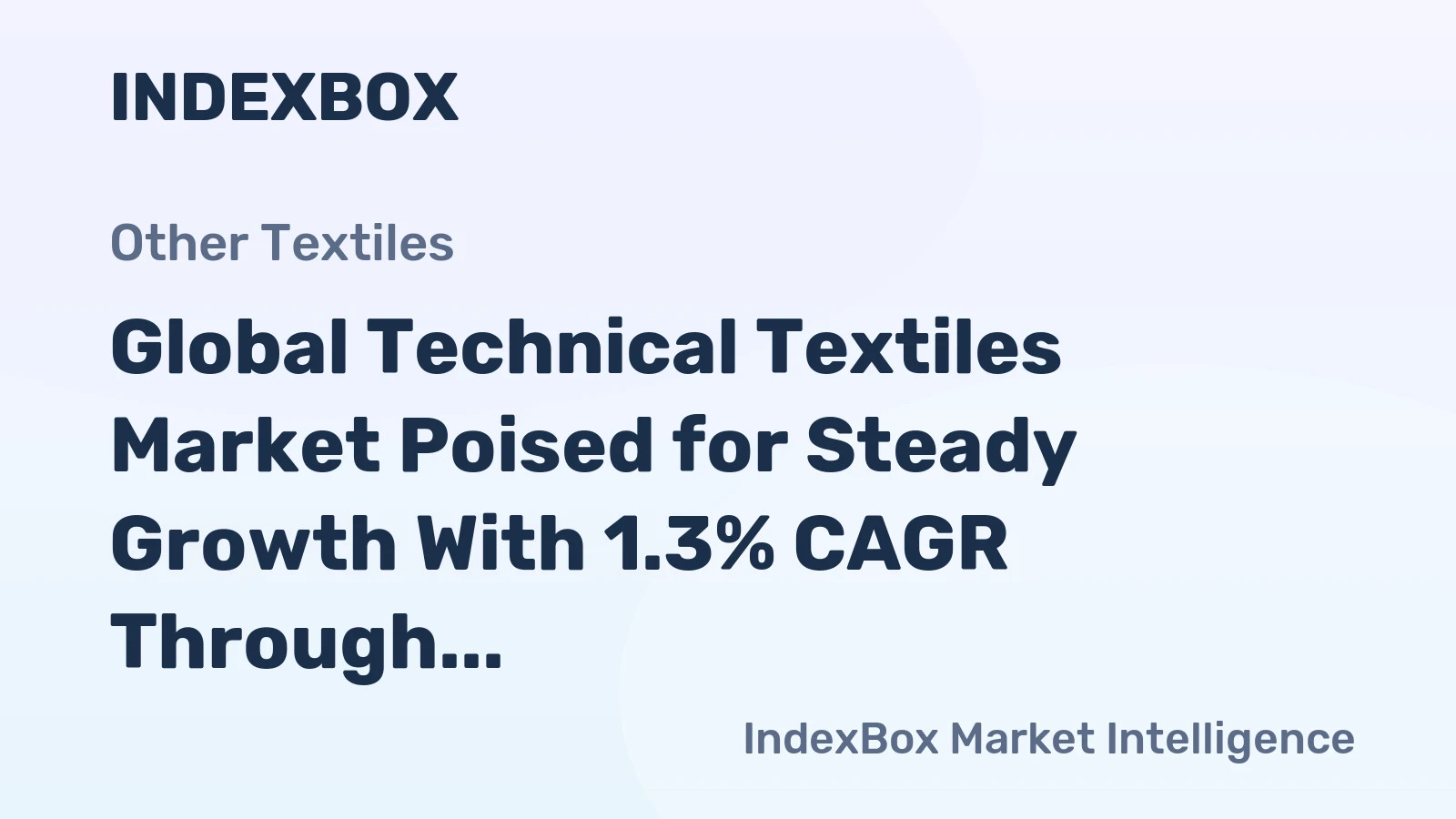Global Technical Textiles Market Poised for Steady Growth With 1.3% CAGR Through 2035