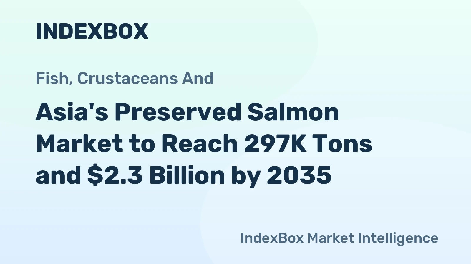 Asia's Preserved Salmon Market to Reach 297K Tons and $2.3 Billion by 2035